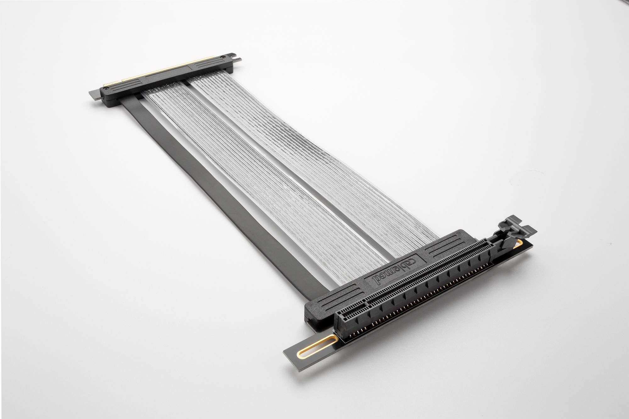 CableMod Right Angle PCI-e 4.0 Riser Cable (Black, 22cm) with Global ...