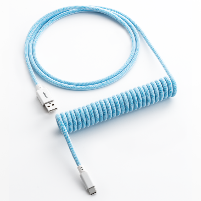 CableMod Classic Coiled Keyboard Cable (Blueberry Cheesecake, USB A to ...