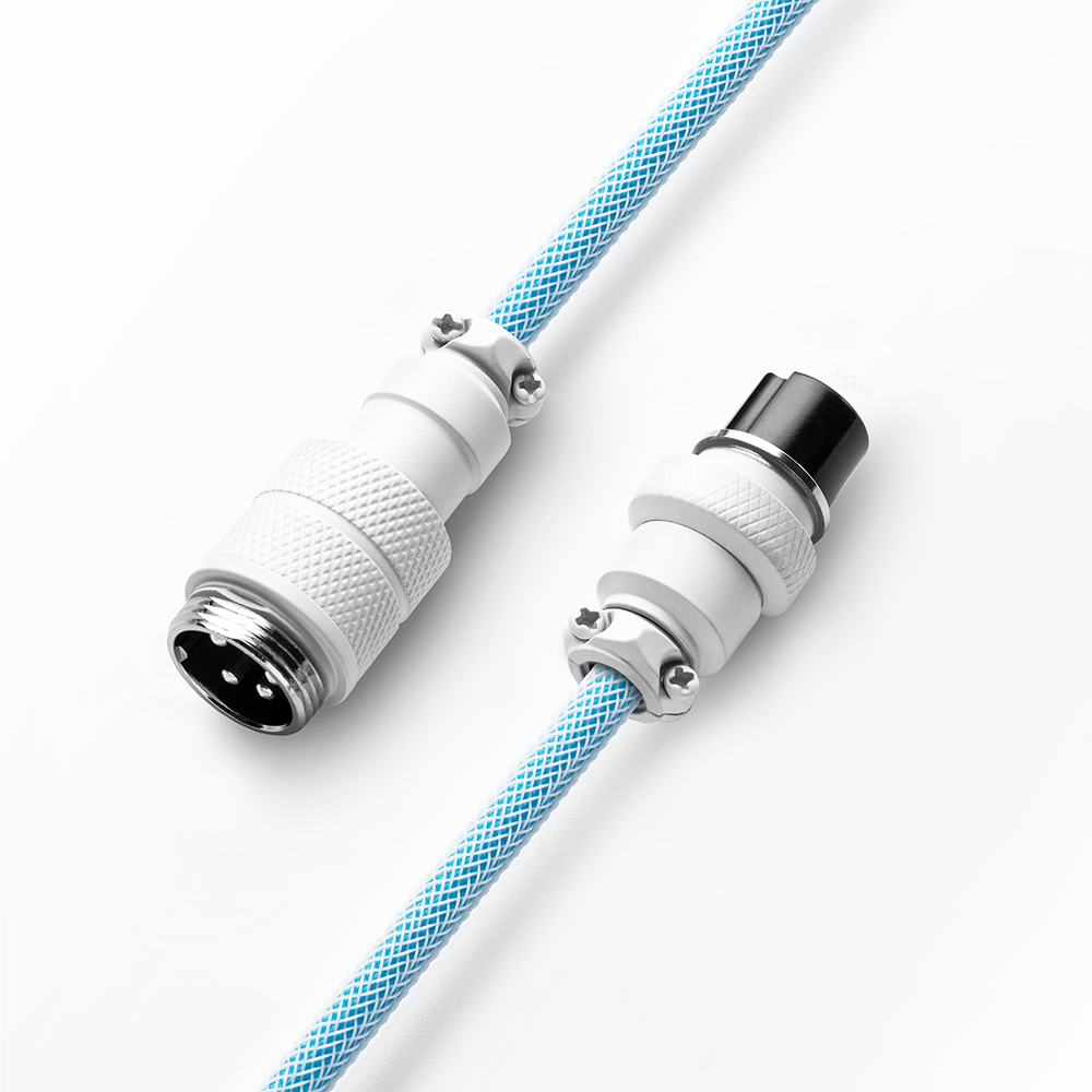 CableMod Pro Coiled Keyboard Cable (Blueberry Cheesecake, USB A to USB ...