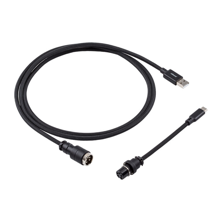 CableMod Pro Coiled Keyboard Cable (Midnight Black, USB A to USB Type C, 150cm) – CableMod ...
