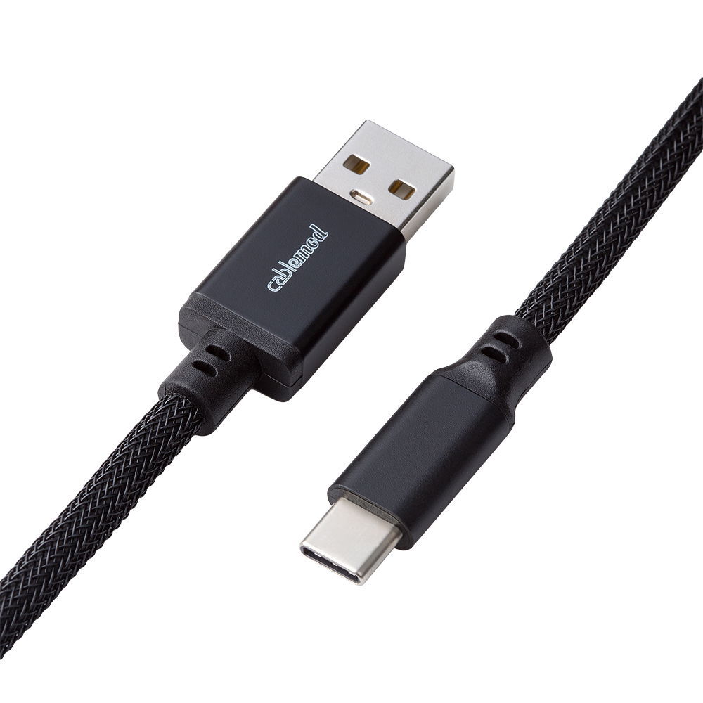 CableMod Pro Straight Keyboard Cable (Midnight Black, USB A to USB Type ...