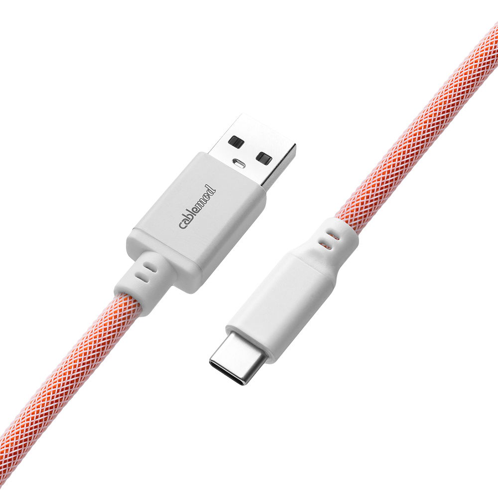 CableMod Pro Straight Keyboard Cable (Orangesicle, USB A to USB Type C ...