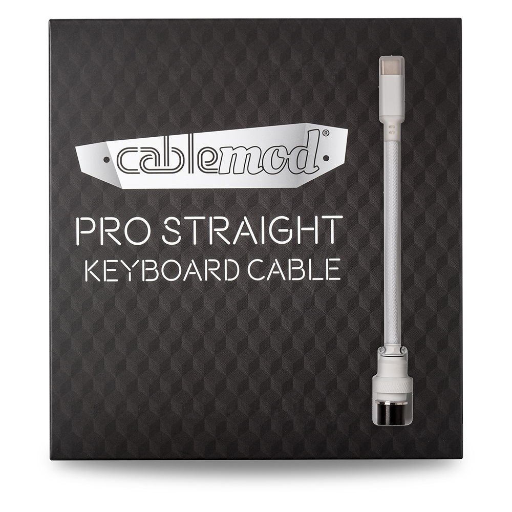 CableMod Pro Straight Keyboard Cable (Glacier White, USB A to USB Type ...