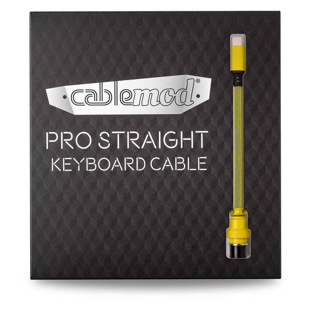 CableMod Pro Straight Keyboard Cable (Dominator Yellow, USB A to USB ...