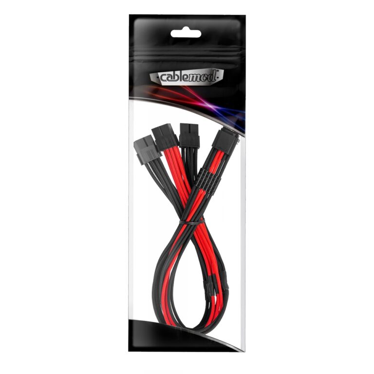 CableMod Pro ModMesh 12V-2x6 12VHPWR StealthSense PCI-e Cable Extension (16-pin to Triple 8-pin ...