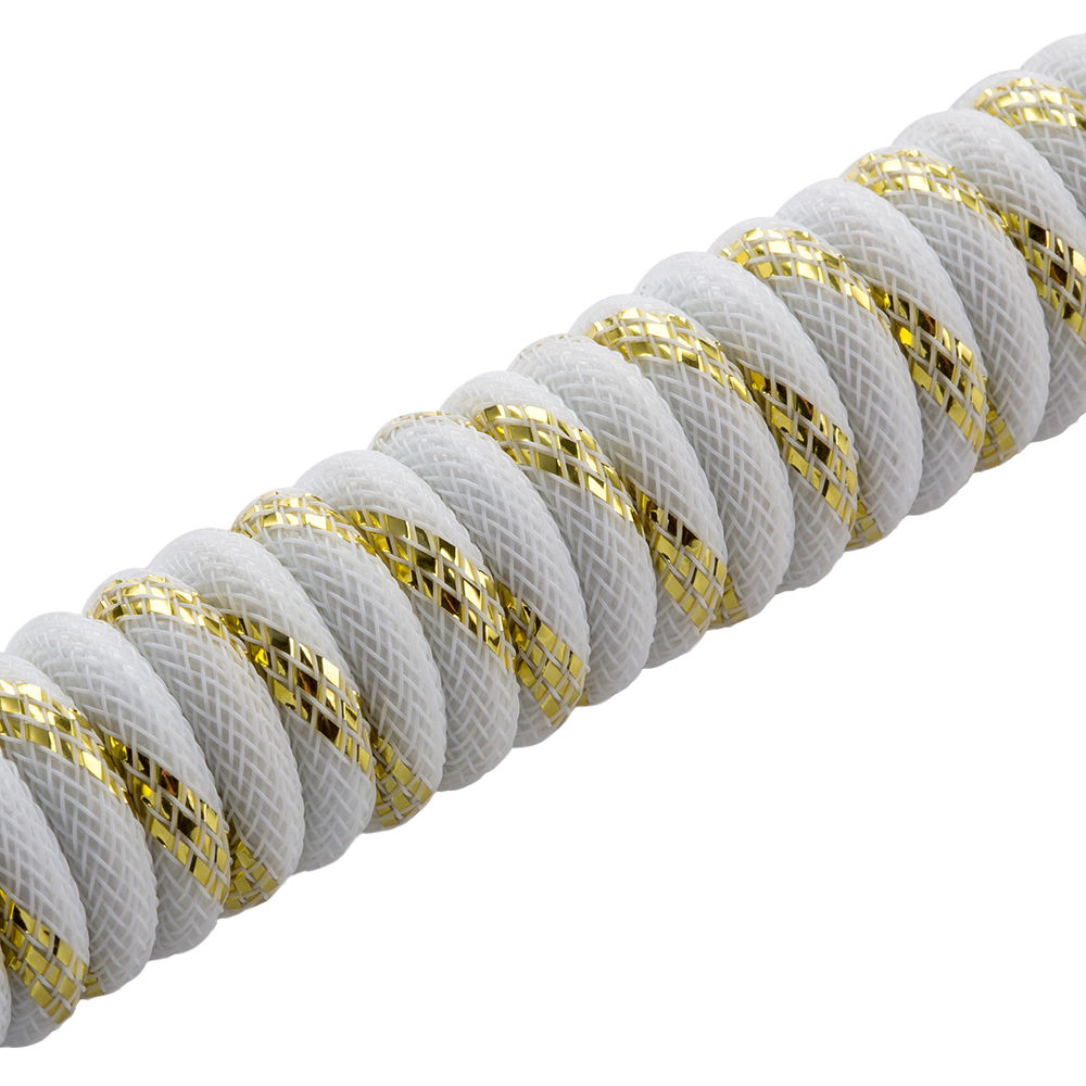 CableMod Pro Coiled Keyboard Cable (Midas White, USB A to USB Type C ...