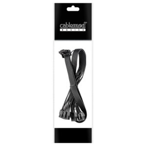 CableMod Basics E-Series 12V-2x6 12VHPWR 90 Degree StealthSense PCI-e Cable for EVGA G / G+ / P ...