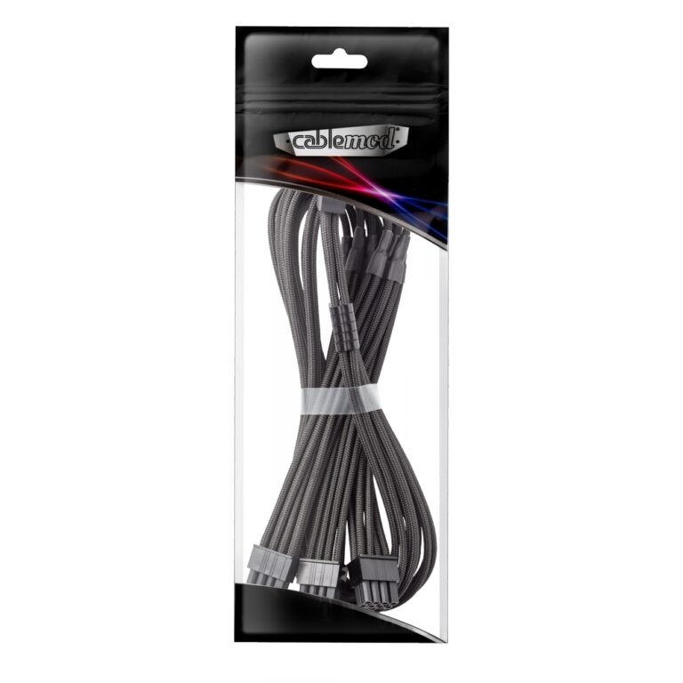 CableMod E-Series Pro ModFlex Sleeved 12V-2x6 12VHPWR 90° StealthSense PCIe Cable for EVGA G ...